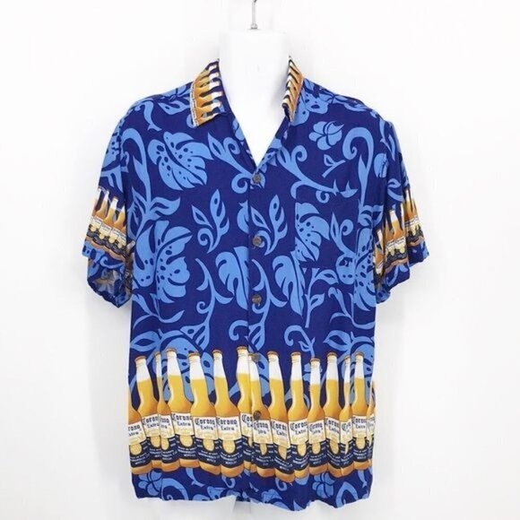 Corona Extra | Shirts | Vintage Corona Beer Slouchy Silky Short Sleeve ...